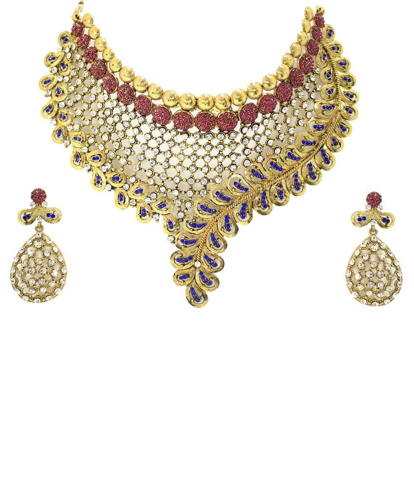 Zaveri Pearls Alloy Necklace Set Buy Zaveri Pearls Alloy Necklace Set