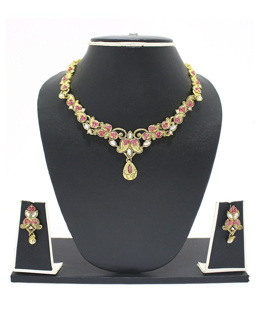 Zaveri Pearls Alloy Necklace Set Buy Zaveri Pearls Alloy Necklace Set