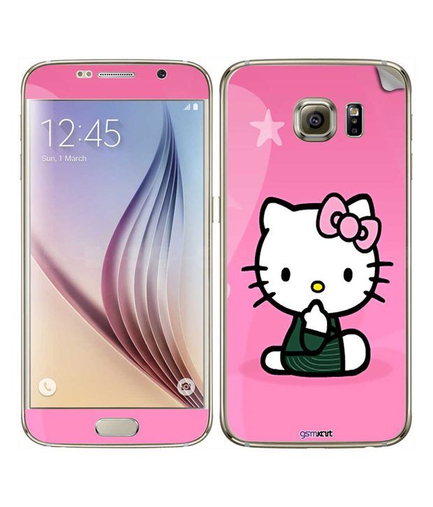 GsmKart Cute Hello Kitty Samsung Galaxy S6 Skin - Buy GsmKart Cute ...