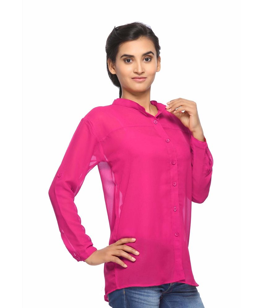 fabpoppy Pink Poly Georgette Tops - Buy fabpoppy Pink Poly Georgette ... fabpoppy Pink Poly Georgette Tops - Buy fabpoppy Pink Poly Georgette ...