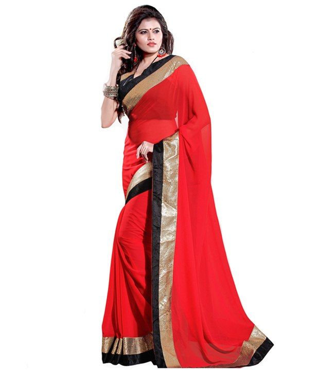 Surat Bazaar Red Pure Chiffon Saree - Buy Surat Bazaar Red Pure Chiffon ... Surat Bazaar Red Pure Chiffon Saree - Buy Surat Bazaar Red Pure Chiffon ...
