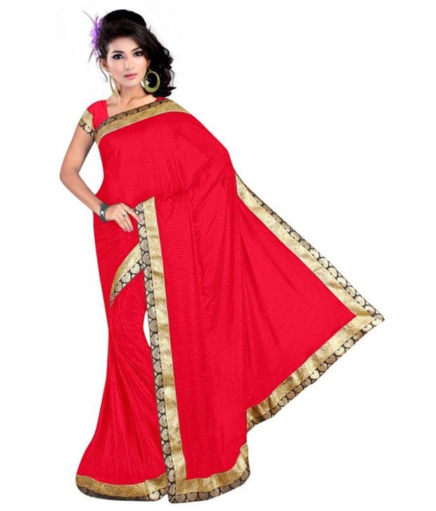 Ravi Designer Sarees Red Pure Chiffon Saree - Buy Ravi Designer Sarees ... Ravi Designer Sarees Red Pure Chiffon Saree - Buy Ravi Designer Sarees ...
