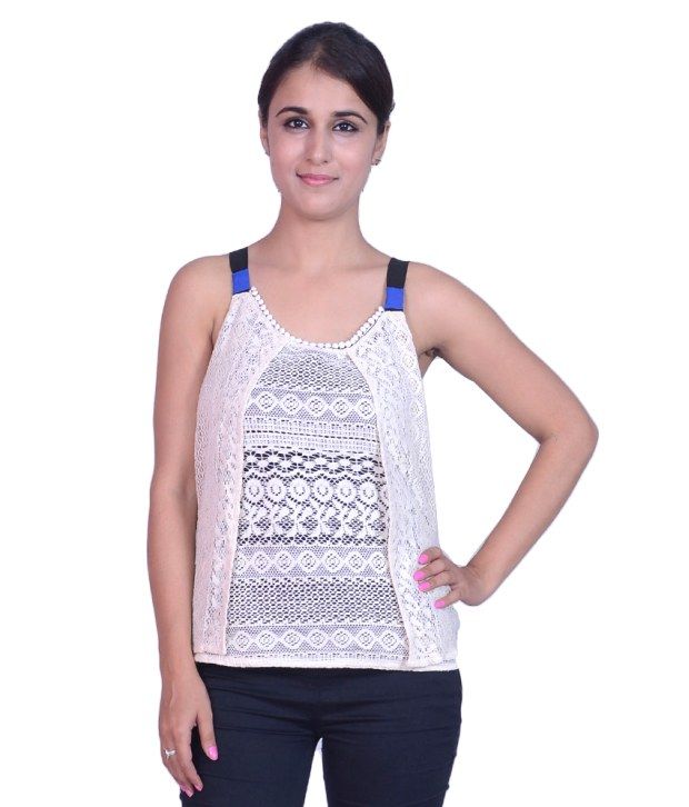 Tamanna Goodies White Poly Cotton Tops - Buy Tamanna Goodies White Poly ...