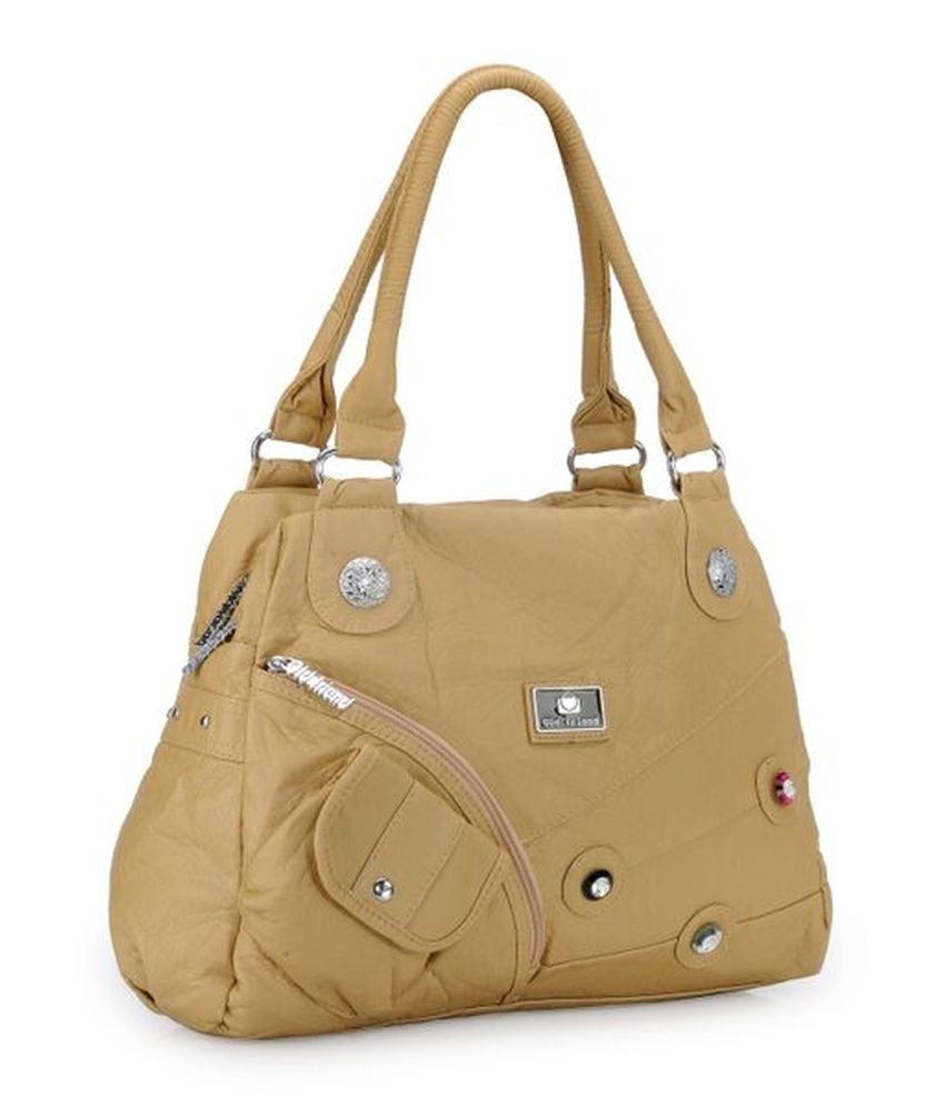 Basta Beige P.U. Shoulder Bag - Buy Basta Beige P.U. Shoulder Bag ...