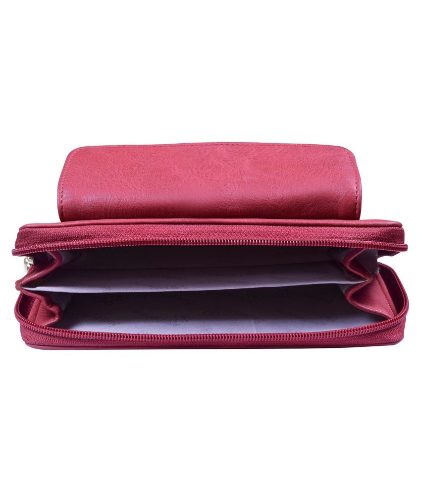 D&D Ruby-Red Ladies Formal Wallet: Buy Online at Low Price in India ...