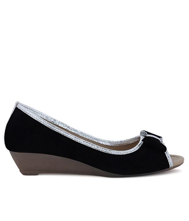 Get Glamr Black Peep Toe Pumps Price In India Buy Get Glamr Black Peep Toe Pumps Online At Snapdeal