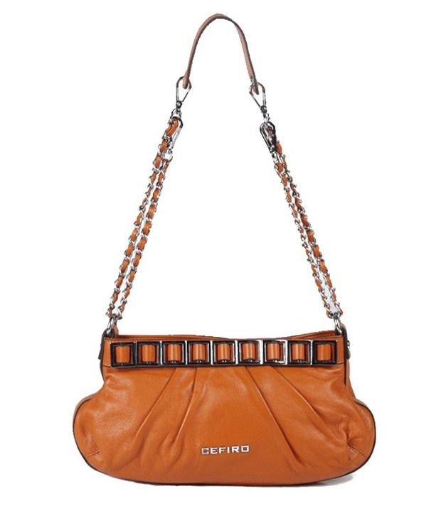 Cefiro Authentic Korean Fashion Candy Color Leather Handbags - Orange ...