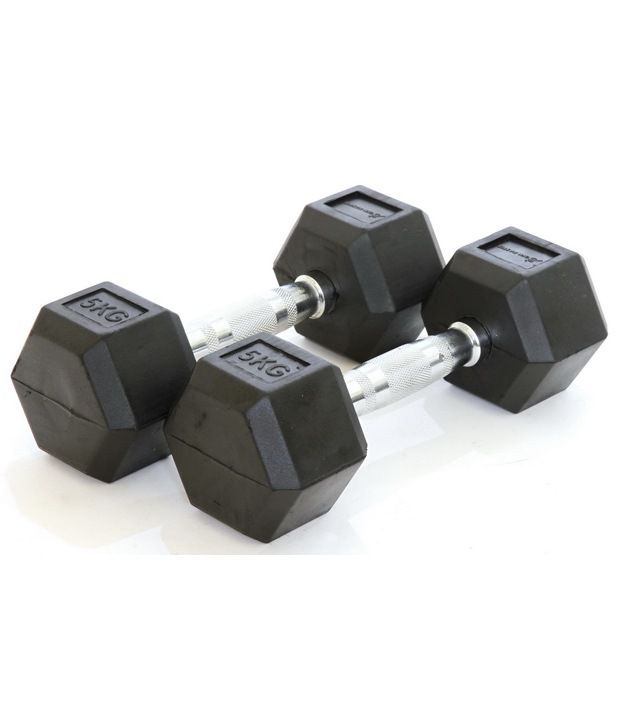 Body Maxx Rubber Coated Hex Dumbells 5 Kg x 1 Pair: Buy Online at Best ... Body Maxx Rubber Coated Hex Dumbells 5 Kg x 1 Pair: Buy Online at Best ...