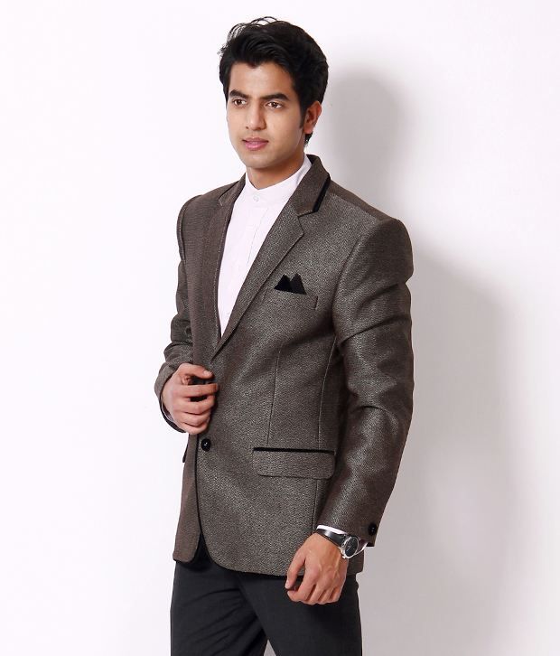 English Channel Brown Tweed Blazer - Buy English Channel Brown Tweed ...