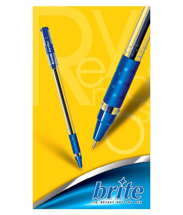 Reynolds Brite BP Blue Black Red Green Ball Pens (Pack of 40): Buy ...