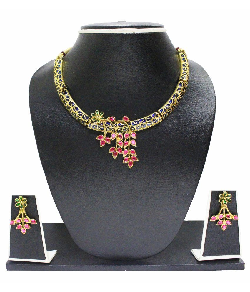Zaveri Pearls Designer Necklace Set Buy Zaveri Pearls Designer