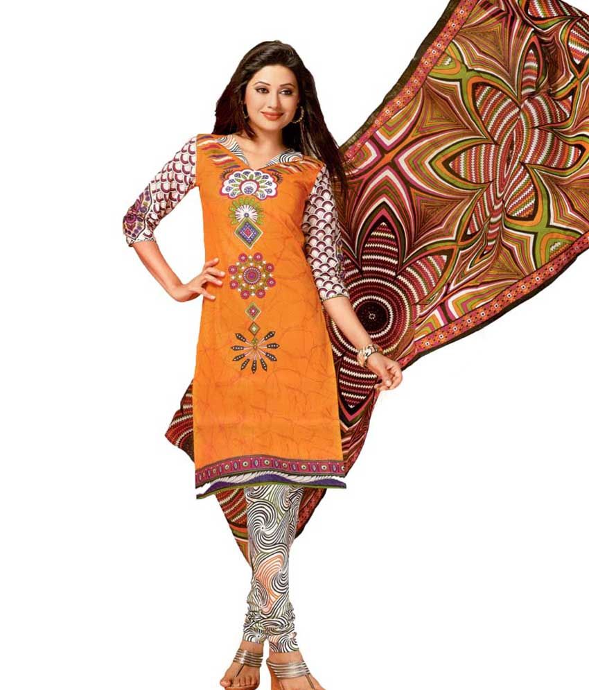 Shreejee Multicolour Cotton Printed Dress Material Buy Shreejee