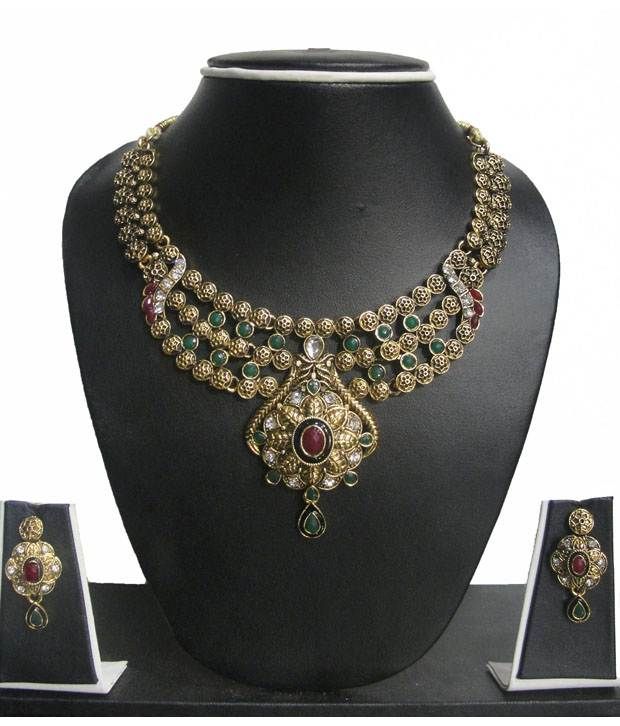Zaveri Pearls Designer Necklace Set Buy Zaveri Pearls Designer