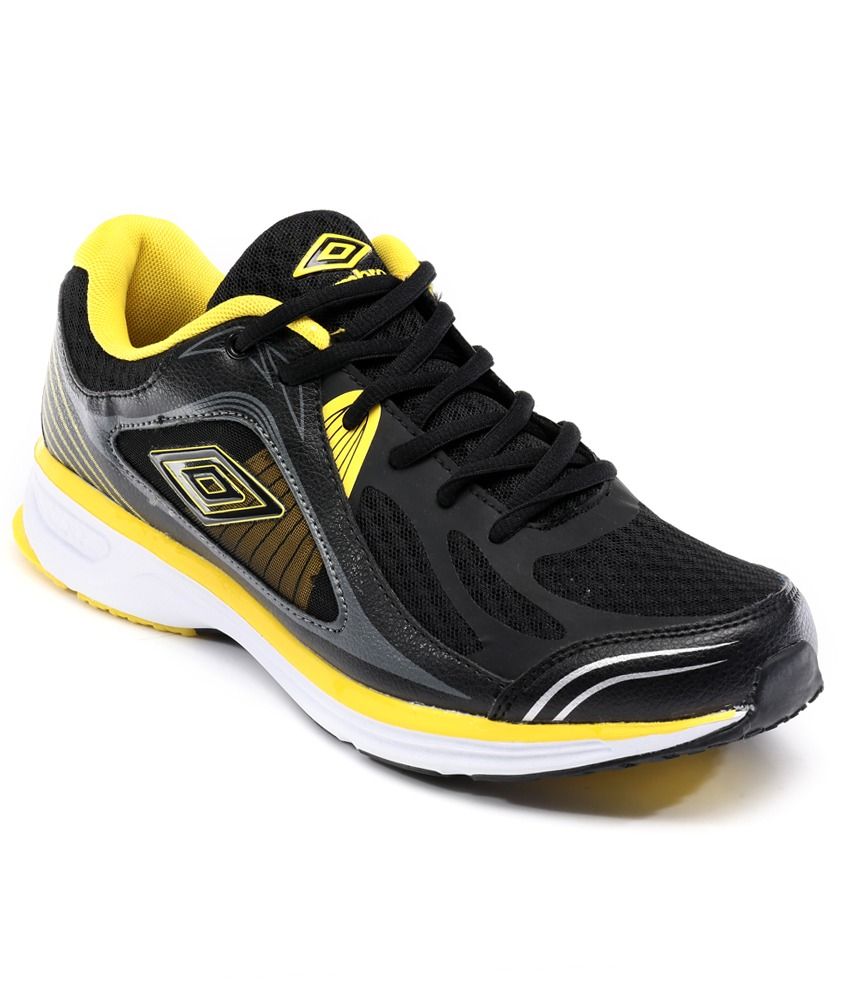 UMBRO BLK/YELLOW AODESSA RUNNING SHOES: Buy Online at Best Price on ...