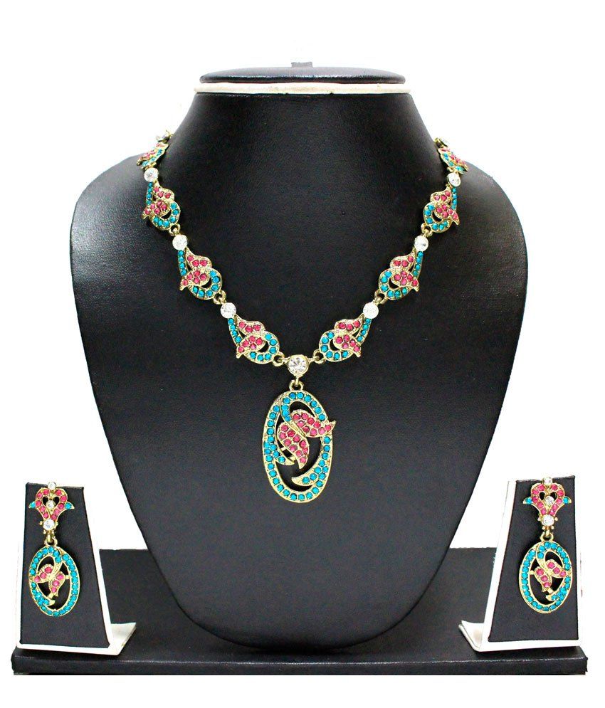 Zaveri Pearls Designer Necklace Set Buy Zaveri Pearls Designer