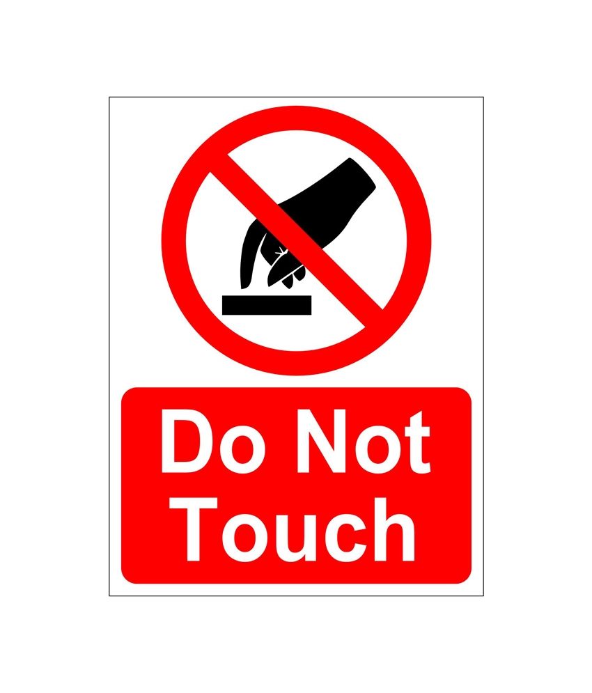 Clickforsign Do Not Touch Sign Board Buy Online At Best Price In