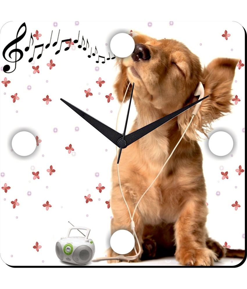MeSleep Dog Wall Clock with Extra Clock Hands: Buy MeSleep Dog Wall ...