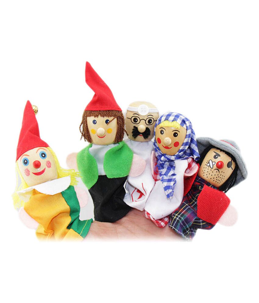 Kuhu Creations Multicolour Wooden Career Professional's Finger Puppet ...