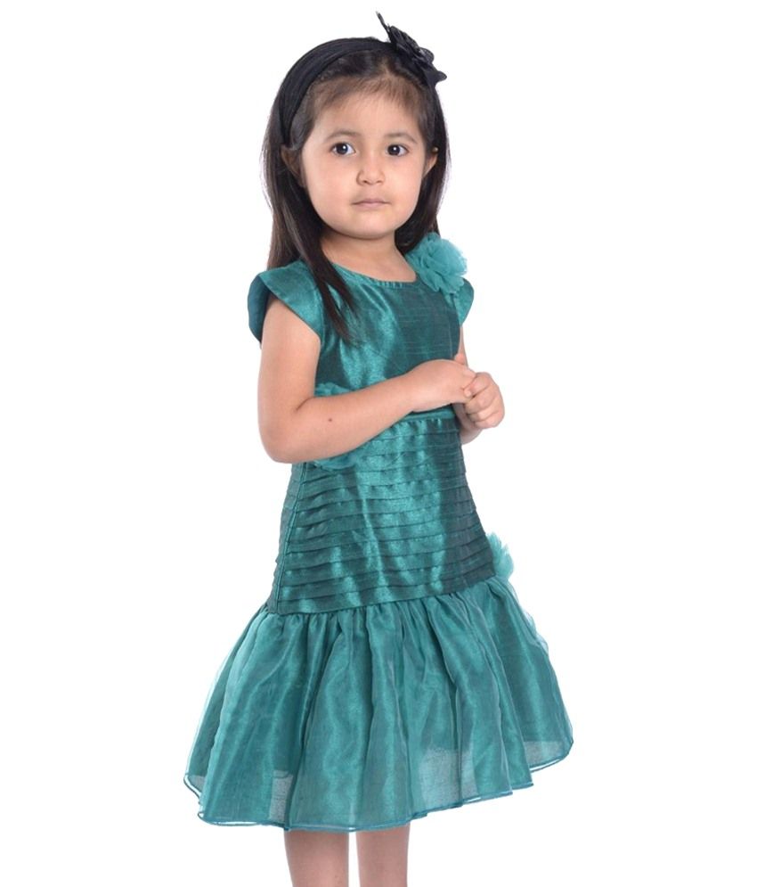 Lil'Posh Green Dress for Kids - Buy Lil'Posh Green Dress for Kids ...