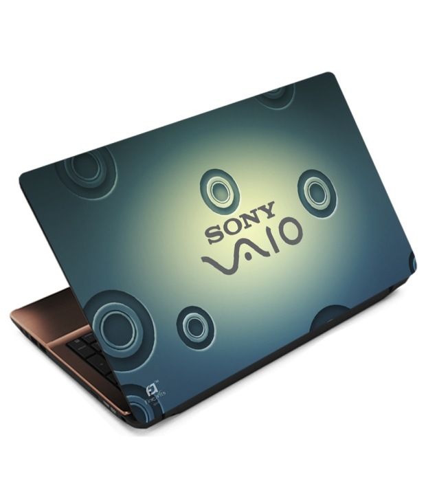 FineArts Combo of Sony Vaio Printed Textured Laptop Skin, Laptop Sleeve ...
