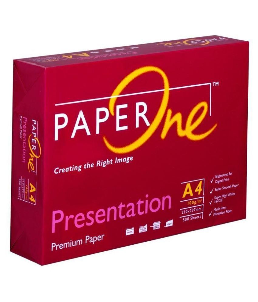 Paper One 100 Gsm 500 Sheets A4 Printing Paper Pack Of 2 Buy Online