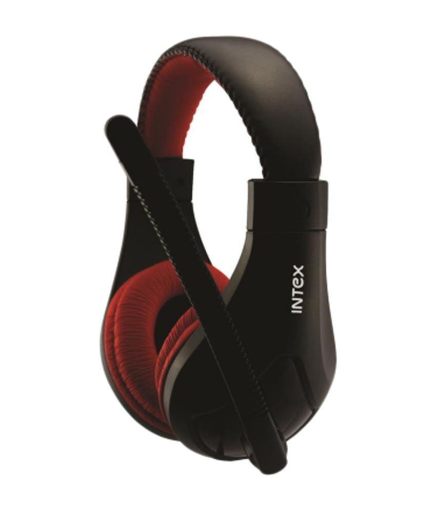 Intex Over Ear Wired With Mic Headphones/Earphones - Buy Intex Over Ear ...