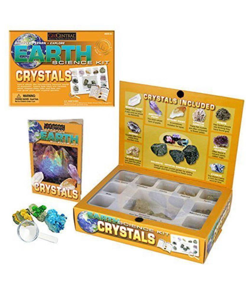 GeoCentral 12 Piece Crystals Earth kids educational Science Project Kit ...