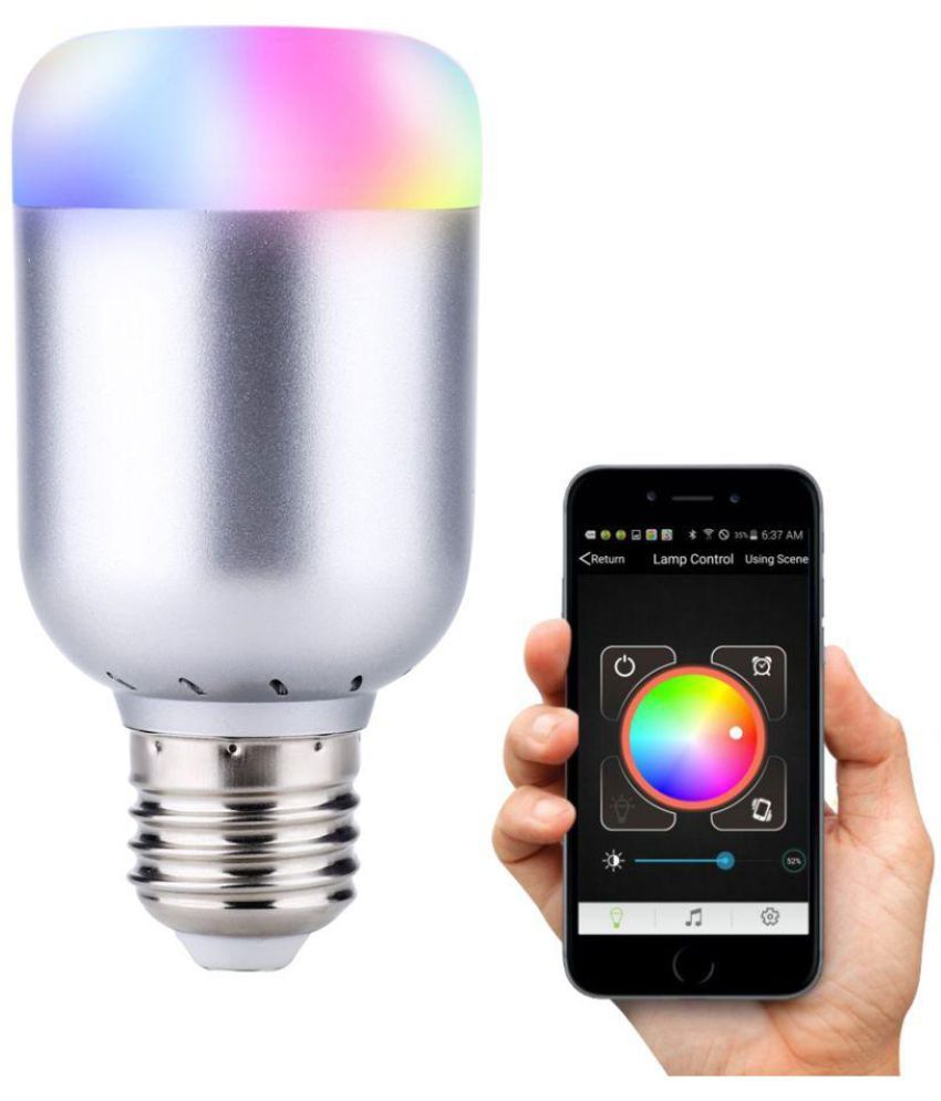 Bingo Mobile Control Color Change 6W LED Bulb With Rhythm Control: Buy ...