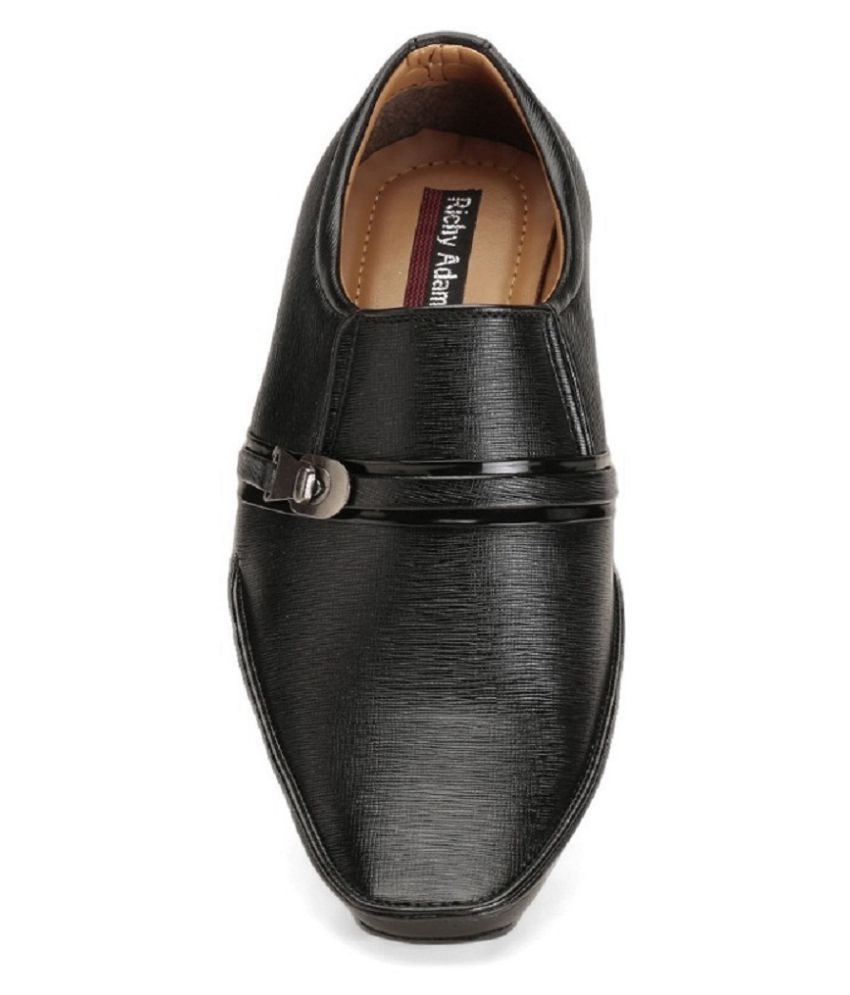 Richy Adams Black Monk Strap Non-Leather Formal Shoes Price in India ...
