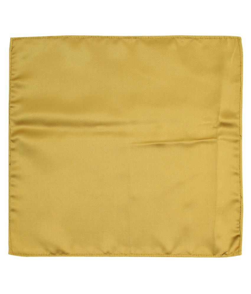 His Honour Golden Pocket Square: Buy Online at Low Price in India ...