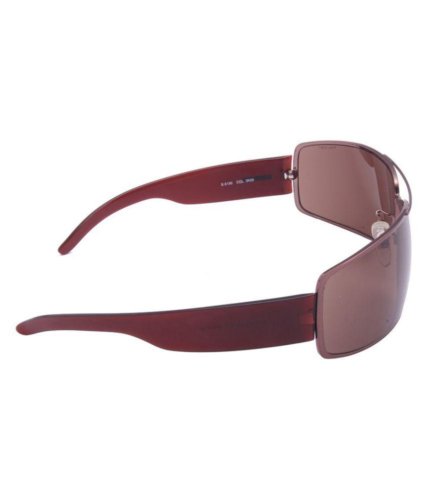 Police Brown Rectangle Sunglasses Police S8190 0k05 Buy Police Brown Rectangle Sunglasses