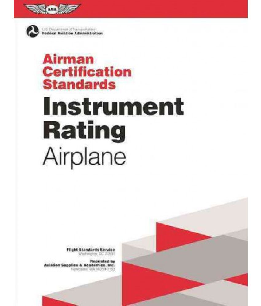 Instrument Rating Airman Certification Standards Airplane Buy Instrument Rating Airman Certification Standards Airplane Buy