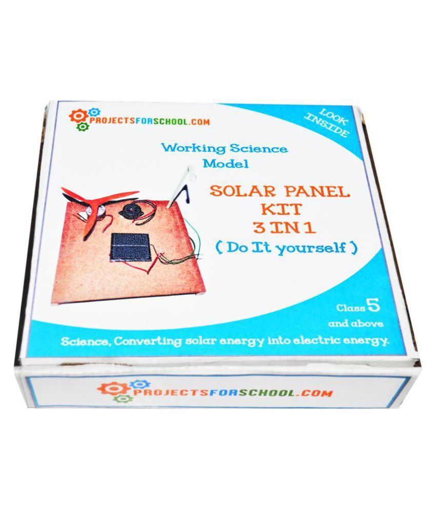 Solar Panel 3 In 1 Do It Yourself Science Project Kit Buy Online At Solar Panel 3 In 1 Do It Yourself Science Project Kit Buy Online At