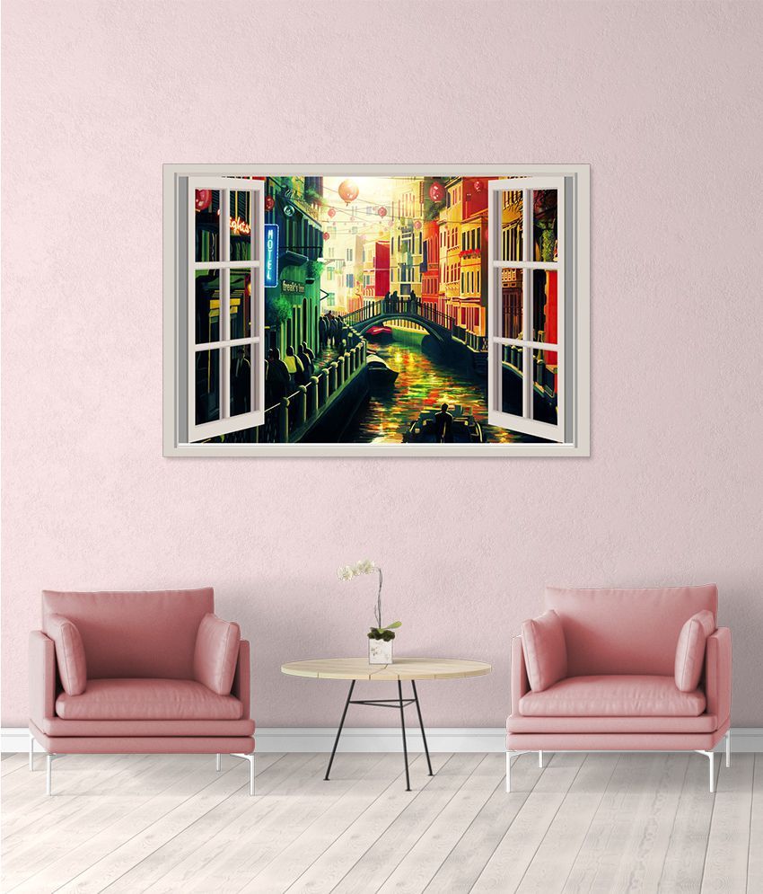 FineArts Window Paper Wall Poster Without Frame Single Piece: Buy ...