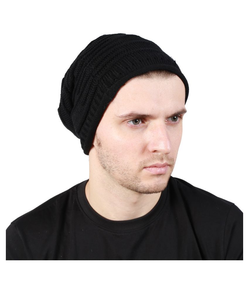 Noise Black Plain Wool Caps - Buy Online @ Rs. | Snapdeal