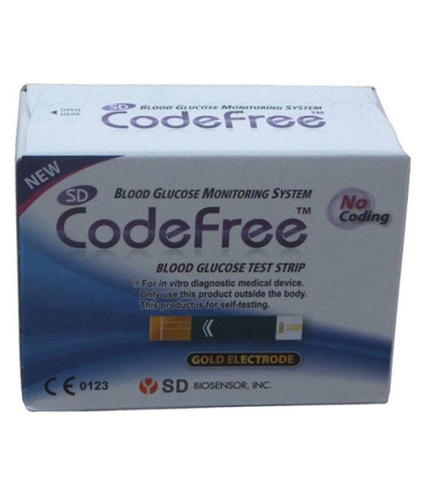 SD CHECK Codefree Strips (Pack of 100) Biosensor 05/2018: Buy Online at ...