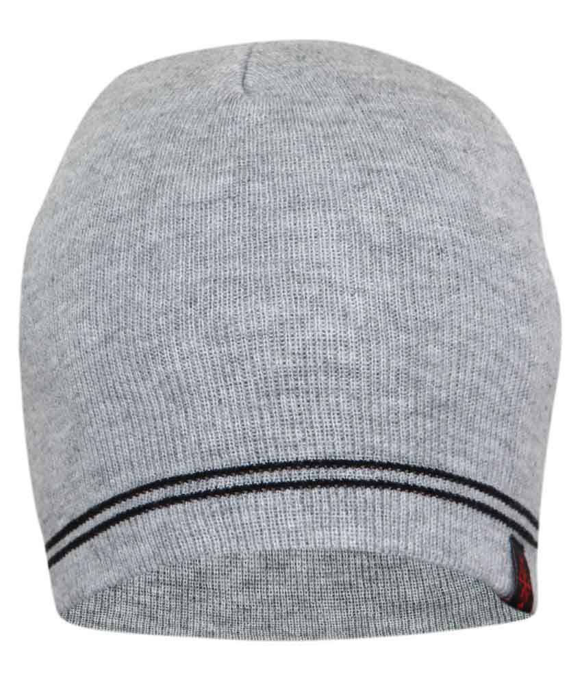 FabSeasons Gray Plain Wool Caps - Buy Online @ Rs. | Snapdeal