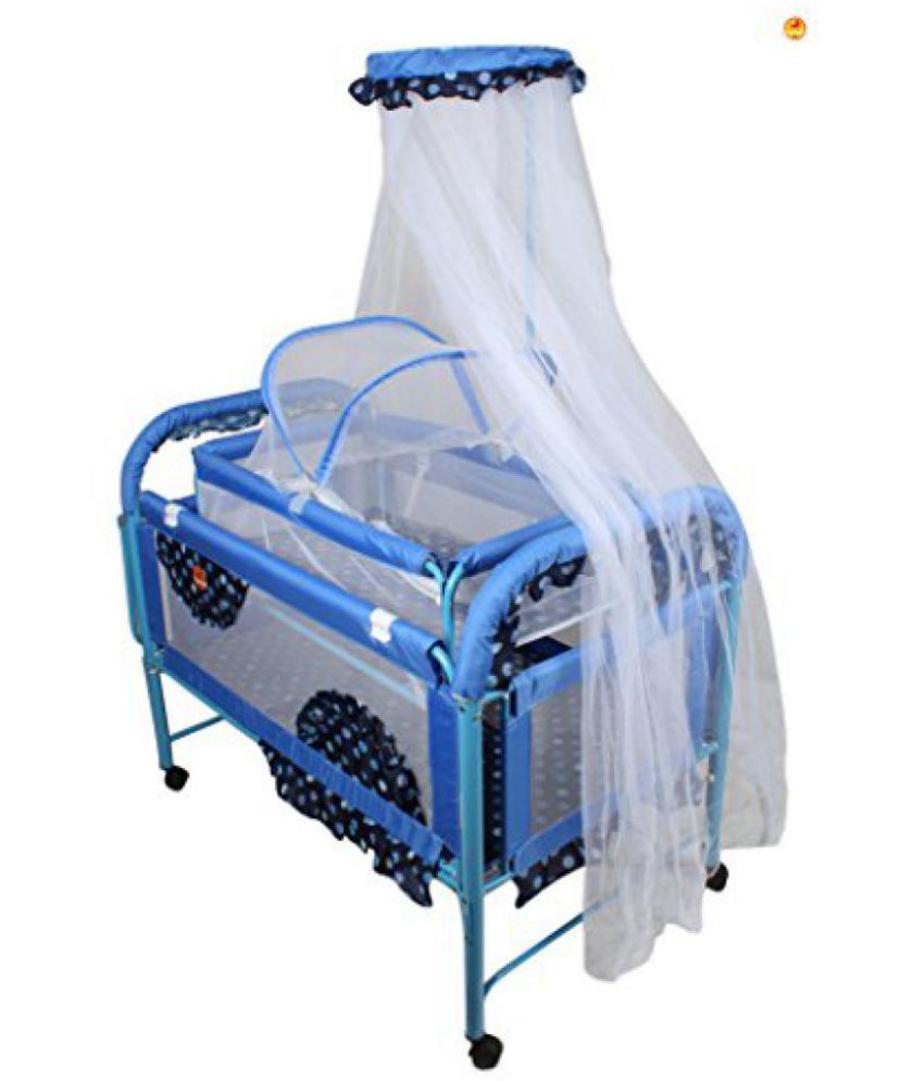 Baybee Maginificia Crib N Cradle (Blue) - Buy Baybee Maginificia Crib N ...