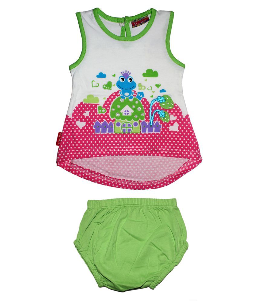 Kid's Care Baby Girls Frock Set-Pack of 3(Size-6-9 months) - Buy Kid's ...