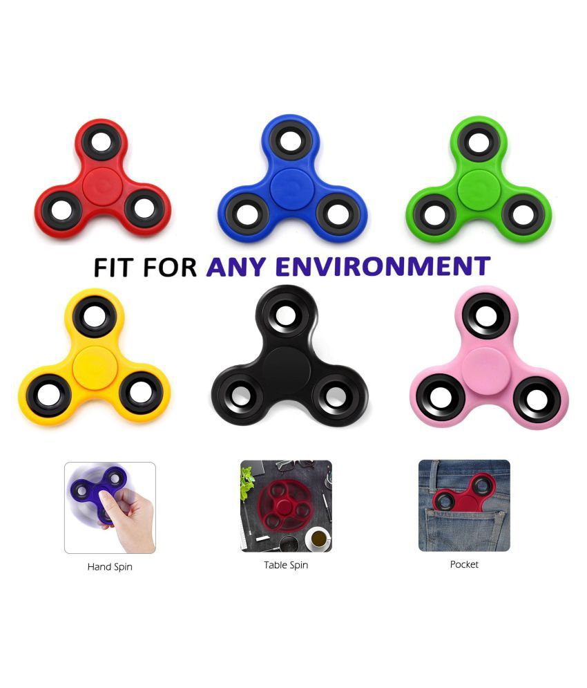 Flipzon Fidget Hand Spinner Ultra Speed Tri-Spinner Toy for Adults ...