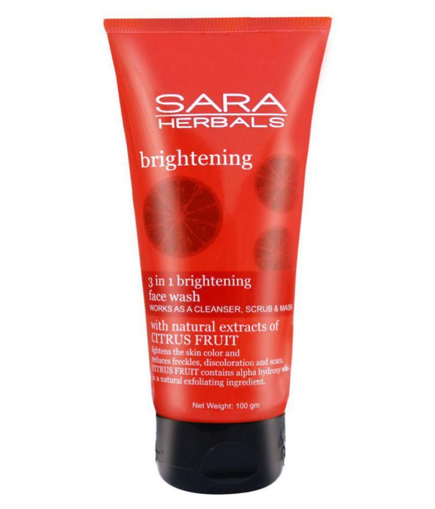 Sara Herbal 3 IN 1 BRIGHTENING Face Wash 100 gm: Buy Sara Herbal 3 IN 1 ...