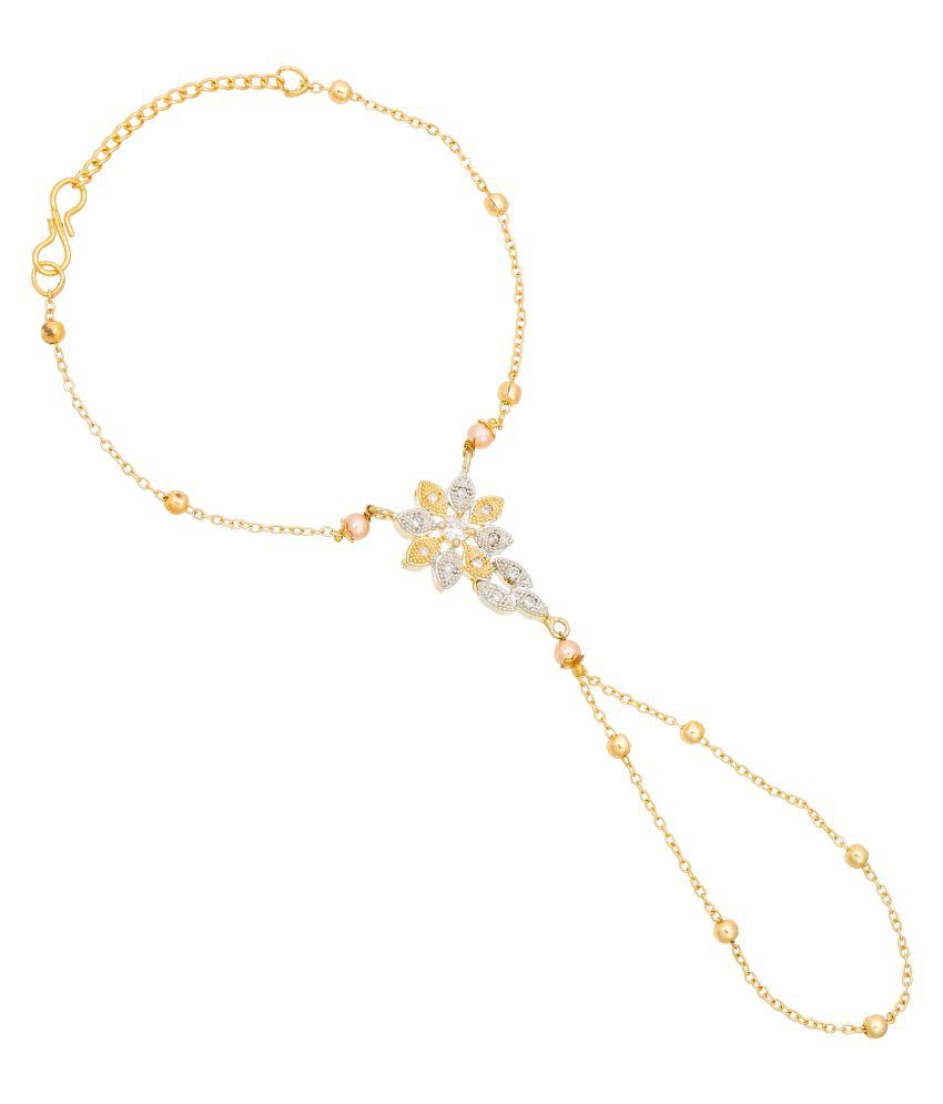 Pankh Traditional Golden Diamond Hand Thong HR-023: Buy Pankh ...