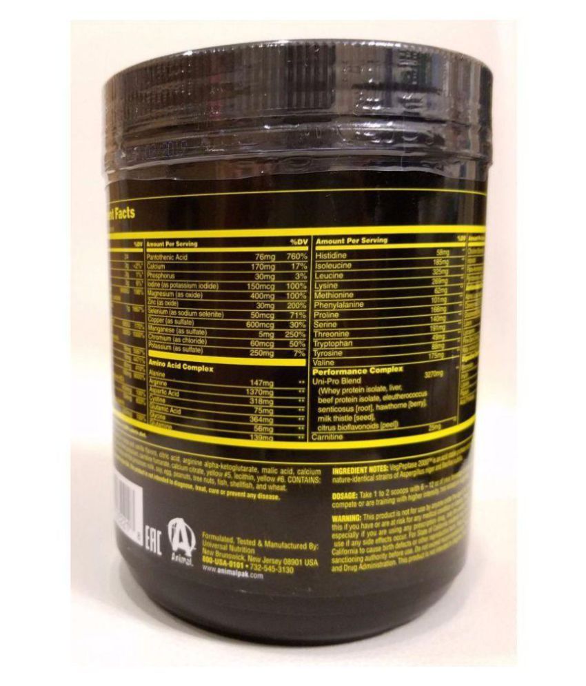 Universal Nutrition Animal PAK Training Powder 22 Servings 388 Gm Buy Universal Nutrition Animal PAK Training Powder 22 Servings 388 Gm Buy