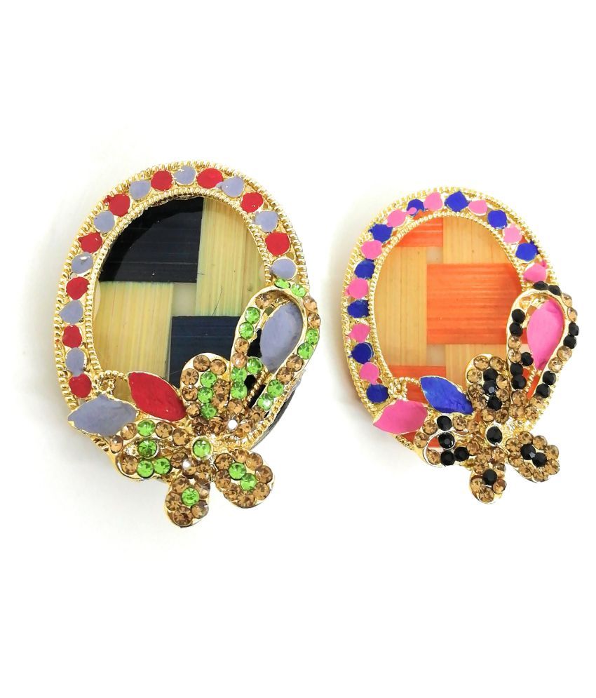 Khubsurat Saree Pin Brooch For Women And Girls Set Of 2 Pieces Stone