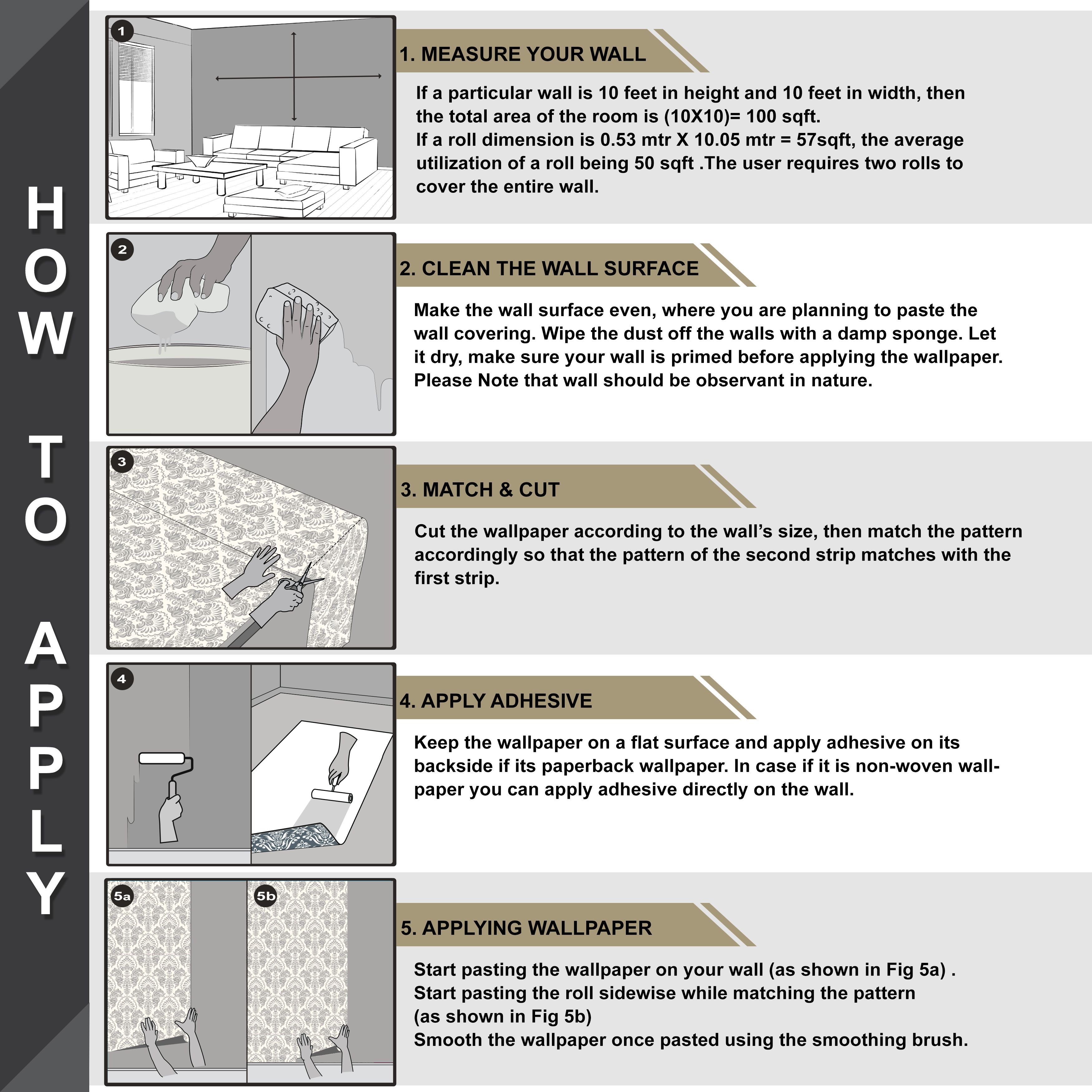 Excel Wall Interiors Vinyl Designs Wallpapers White: Buy Excel Wall ...