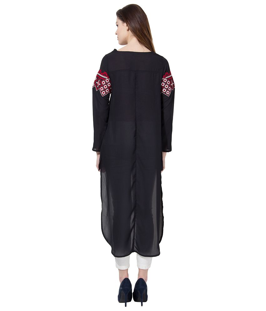 Folklore Polyester Tunics - Black - Buy Folklore Polyester Tunics ...