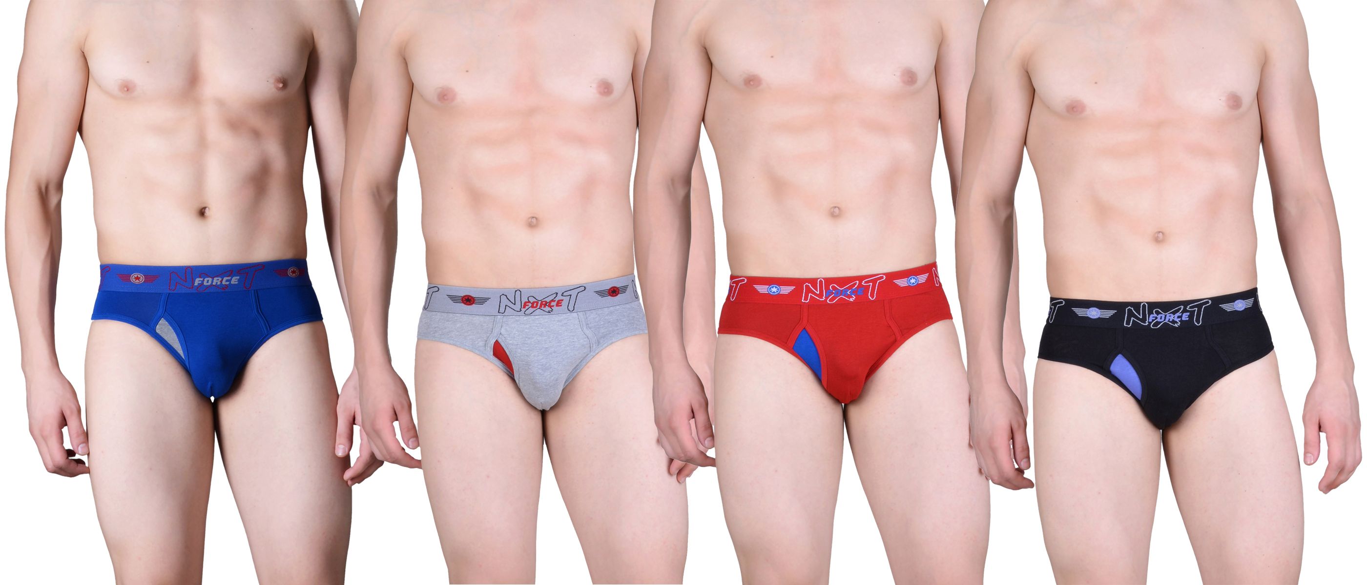 Force Nxt Multicolor Cotton Blend Mens Briefs Pack Of 4 Buy