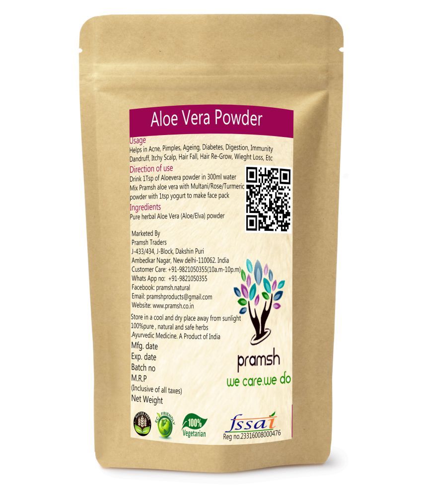 Pramsh Traders Premium Quality Aloe Vera Powder Face Mask Masks 700 gm ...