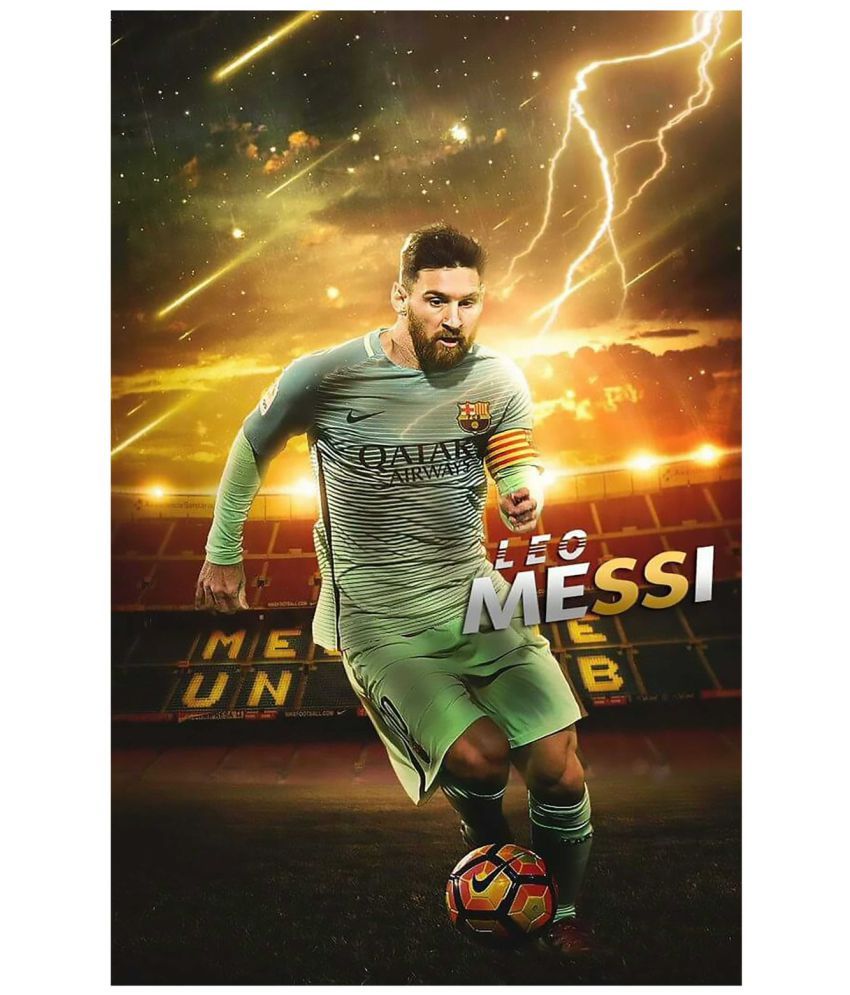 HK PRINTS Lionel Messi Paper Wall Poster Without Frame: Buy HK PRINTS ...
