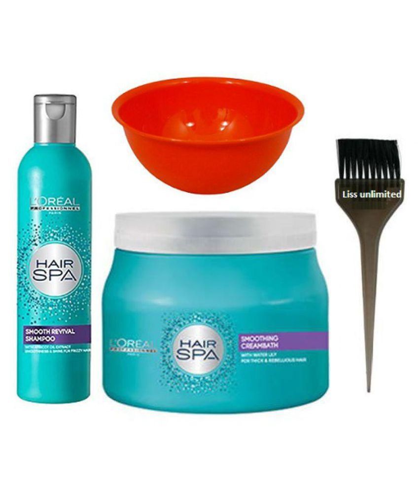 LISS UNLIMITED Smooth Revival & Smoothing Creambath,Bowl,Brush Shampoo ...